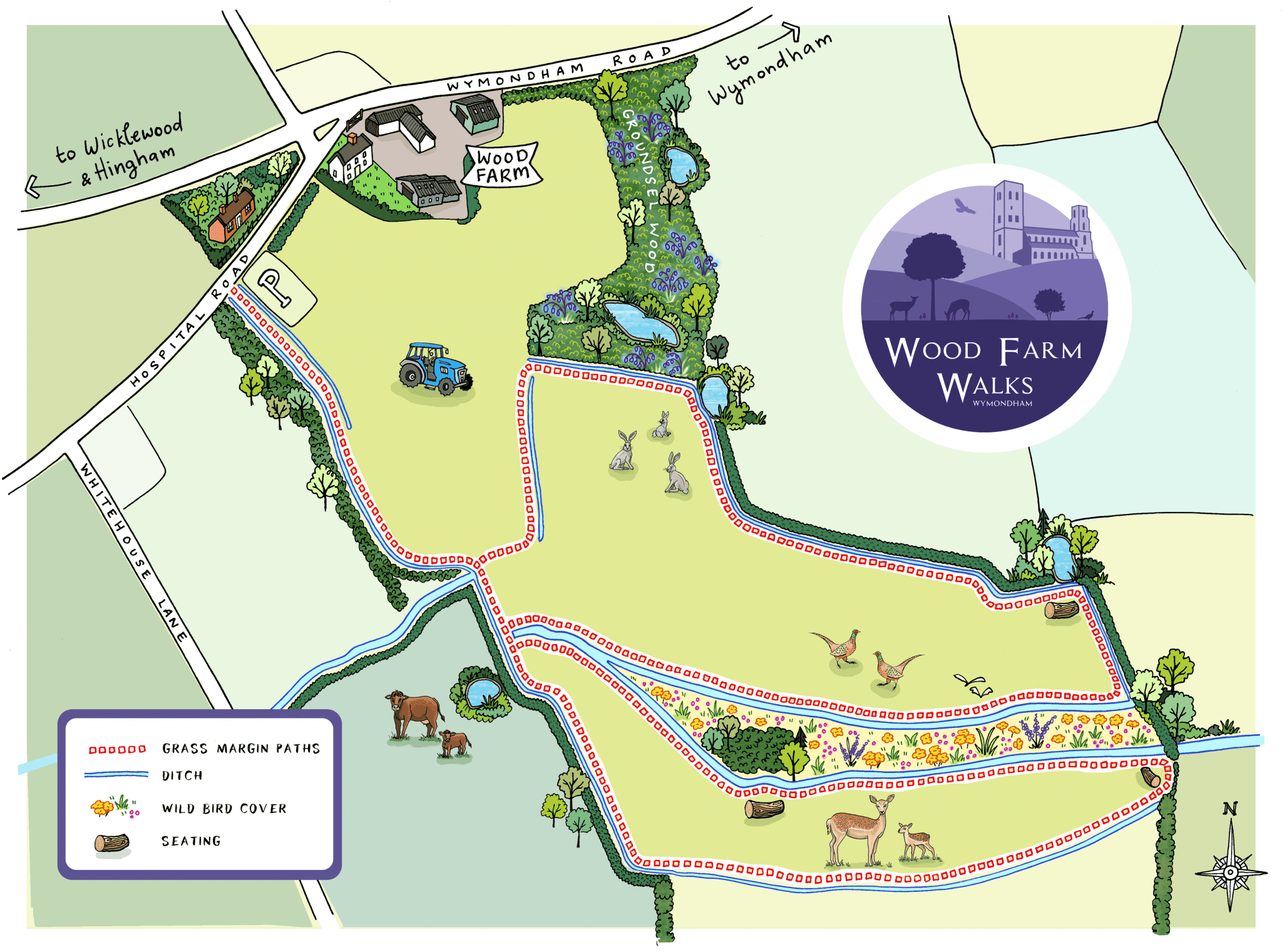 Wood Farm Walks | A private recreation facility in South Norfolk.